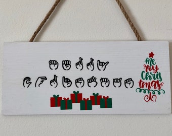 Asl Christmas Sign | Etsy