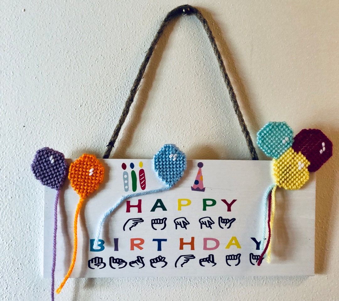 ASL Sign, ASL Happy Birthday Sign, Sign Language Gift, Sign Language ...