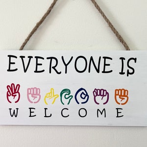 ASL Welcome Sign, ASL Sign, Welcome Sign, Sign Language Sign, American ...