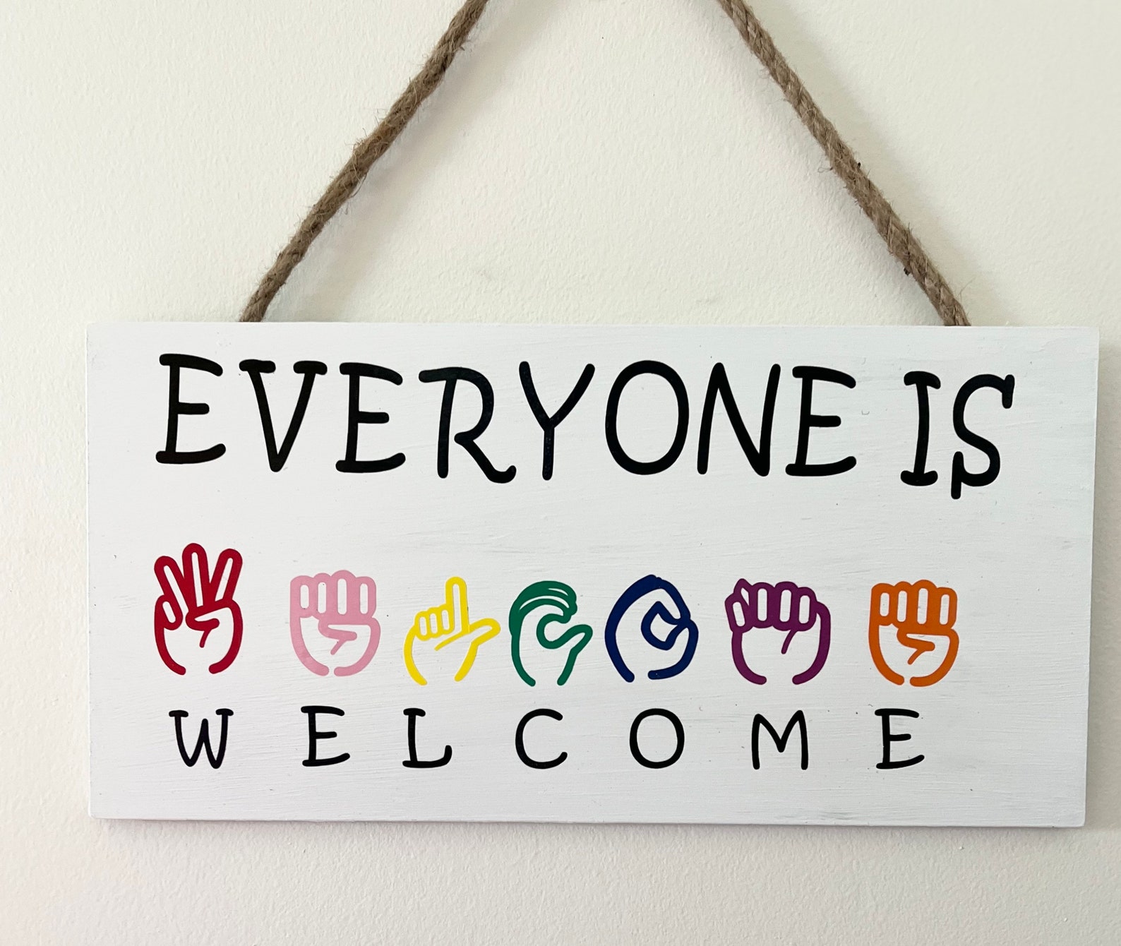 ASL Welcome Sign ASL Sign Welcome Sign Sign Language Sign | Etsy
