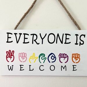 ASL Welcome Sign, ASL Sign, Welcome Sign, Sign Language Sign, American ...