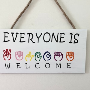 ASL Welcome Sign, ASL Sign, Welcome Sign, Sign Language Sign, American ...