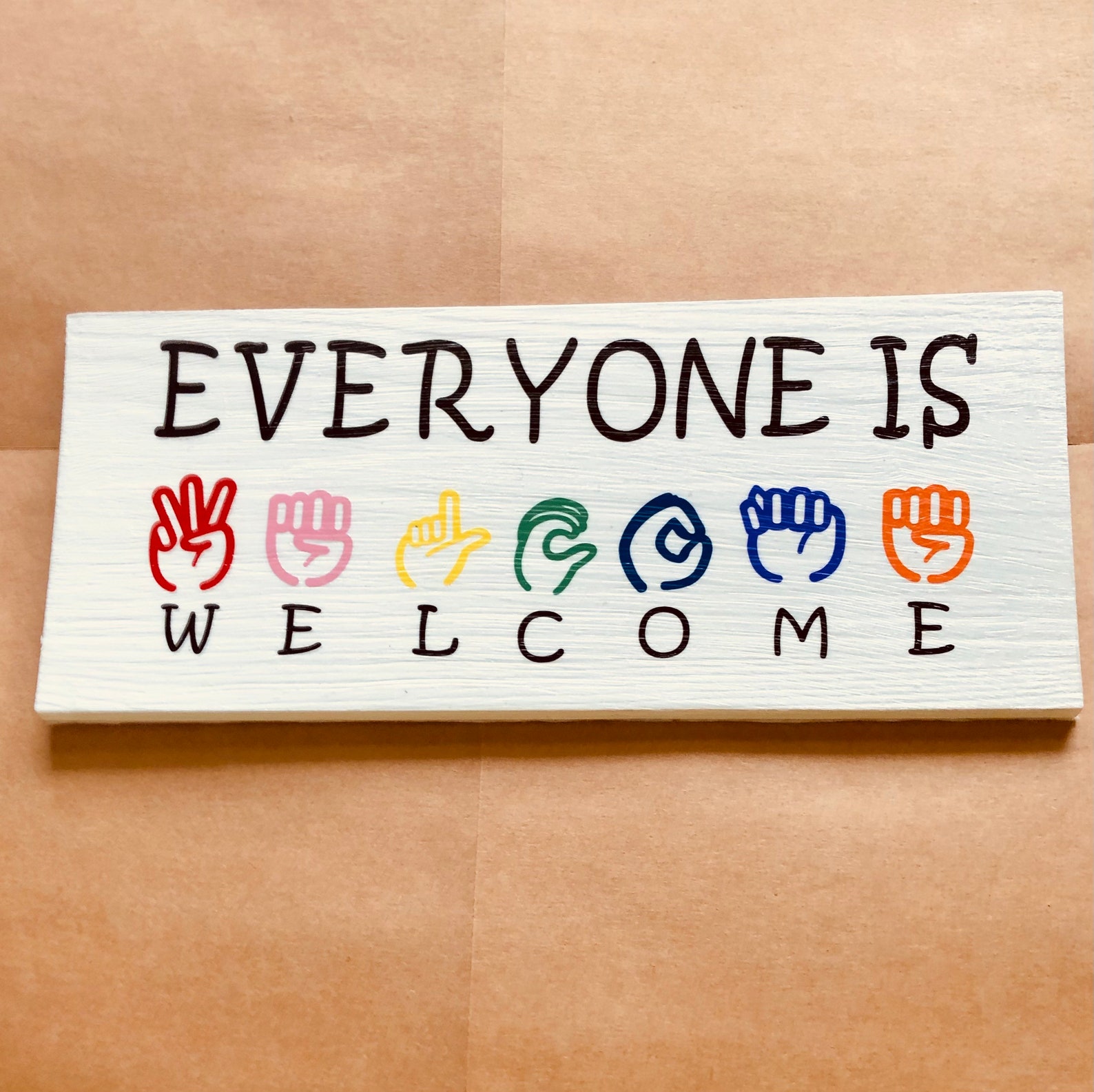 ASL Welcome Sign ASL Sign Welcome Sign Sign Language Sign | Etsy
