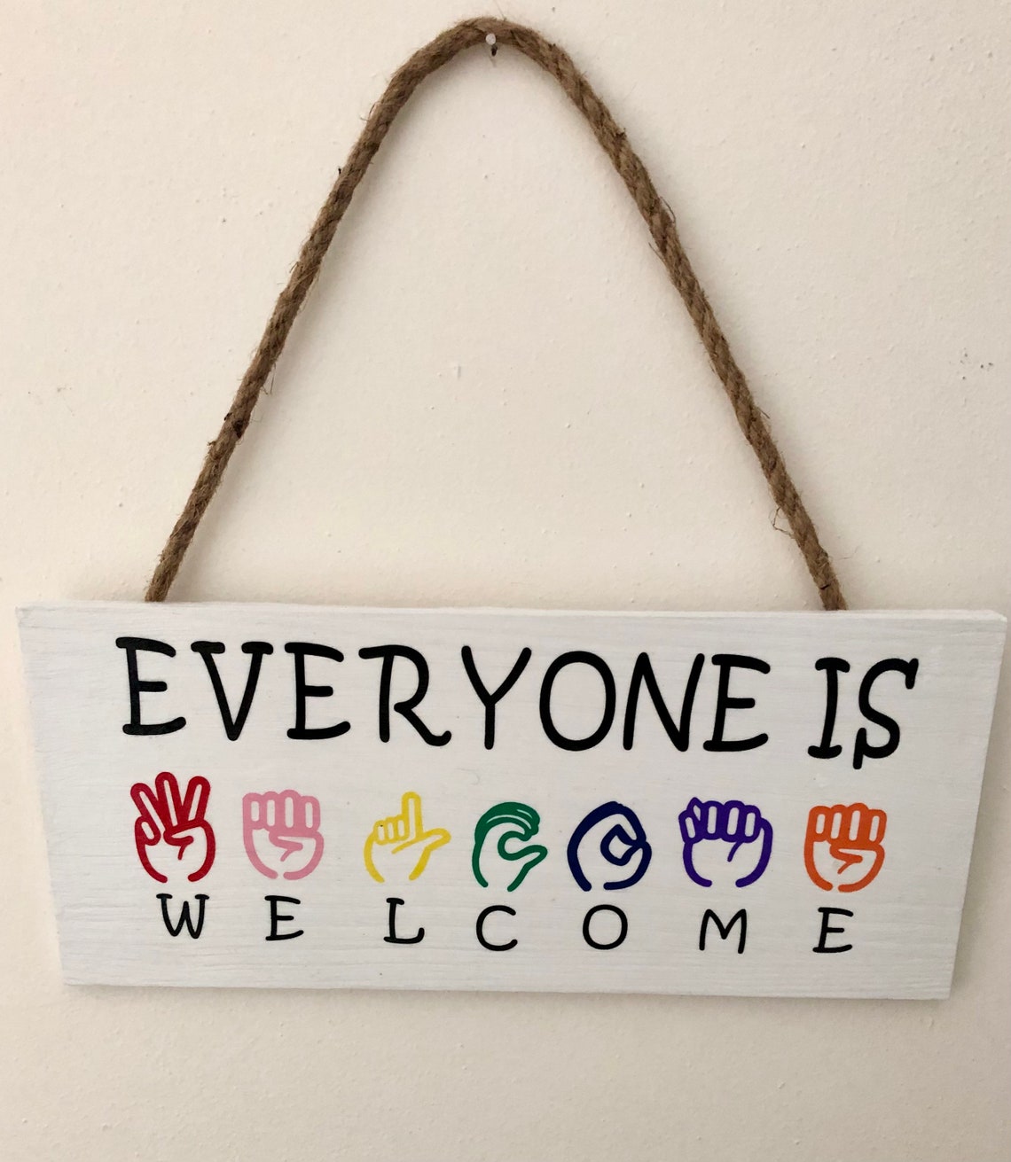 ASL Welcome Sign ASL Sign Welcome Sign Sign Language Sign | Etsy