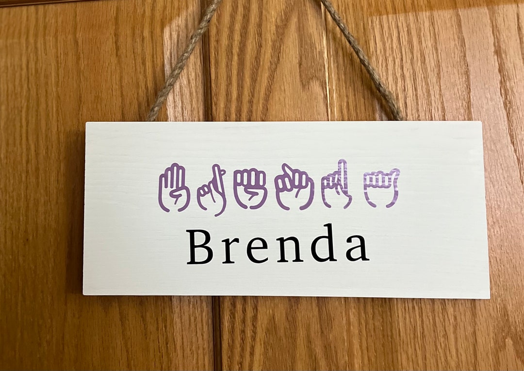 Personalized ASL Gift, Customized Gift, ASL Sign, Sign Language Sign ...