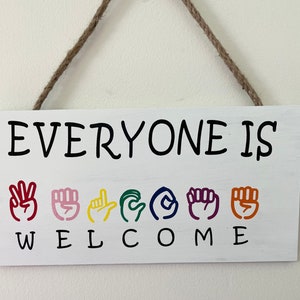 ASL Welcome Sign, ASL Sign, Welcome Sign, Sign Language Sign, American ...