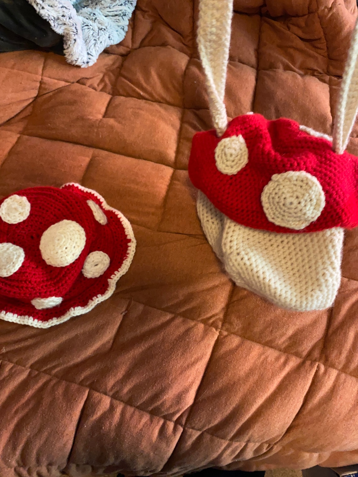 Toadstool Mushroom Crochet Bucket Hat | Etsy