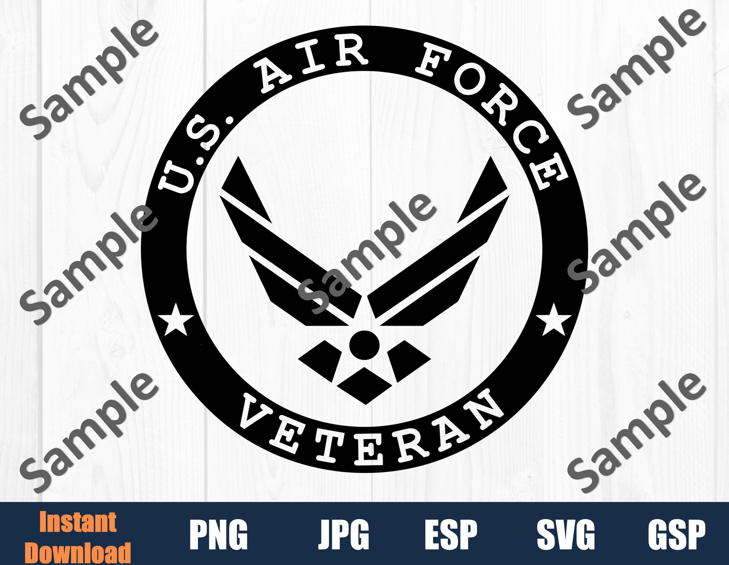 United States Air Force Veteran Insignia Patriotic Military Logo ...
