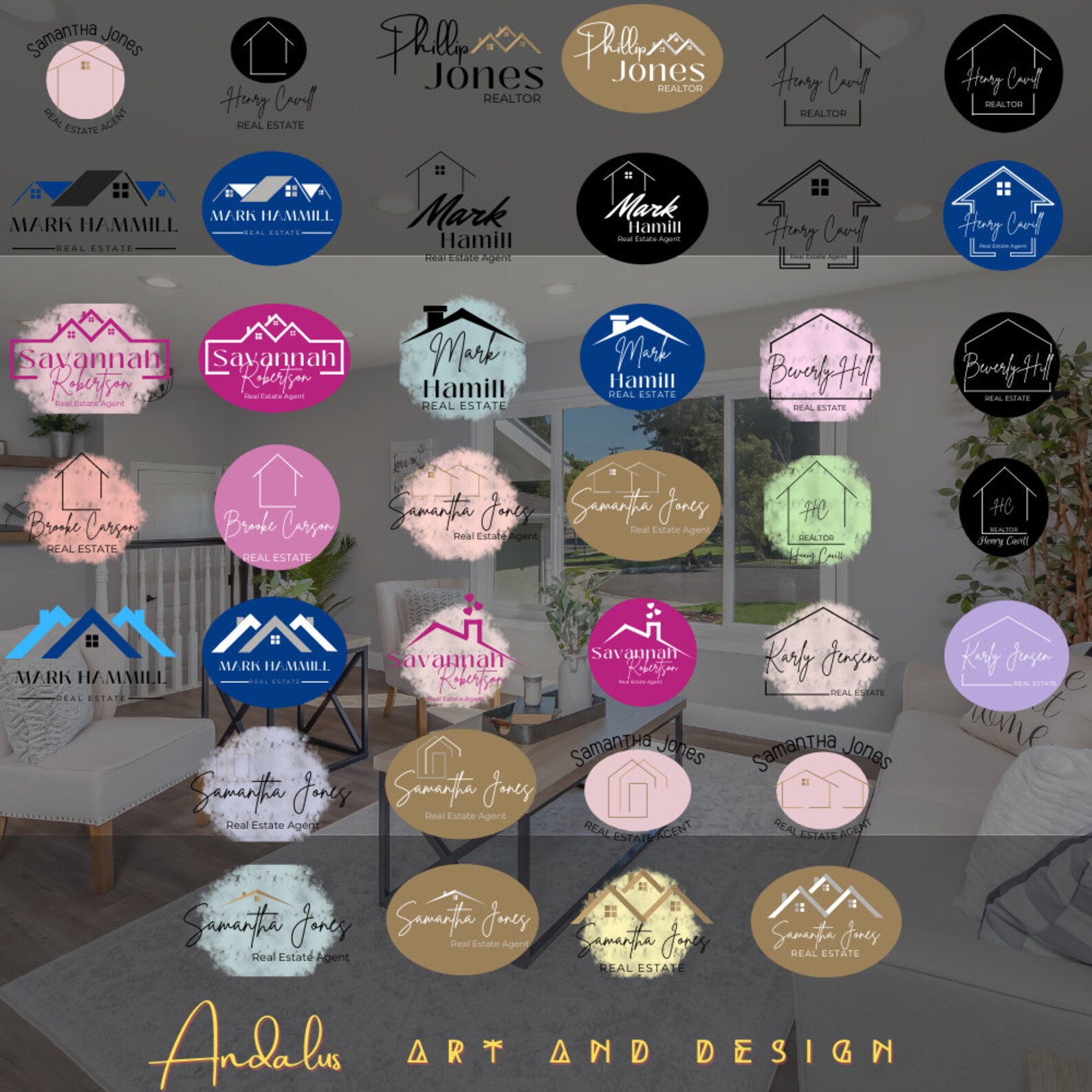 Realtor Logos, Pre-made Editable Real Estate Agent Logos, Realtor ...