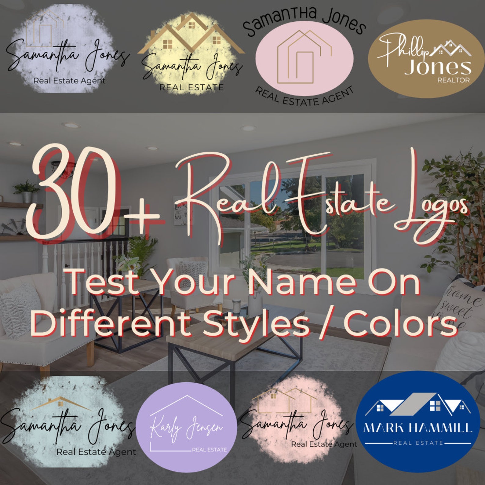 Realtor Logos, Pre-made Editable Real Estate Agent Logos, Realtor ...