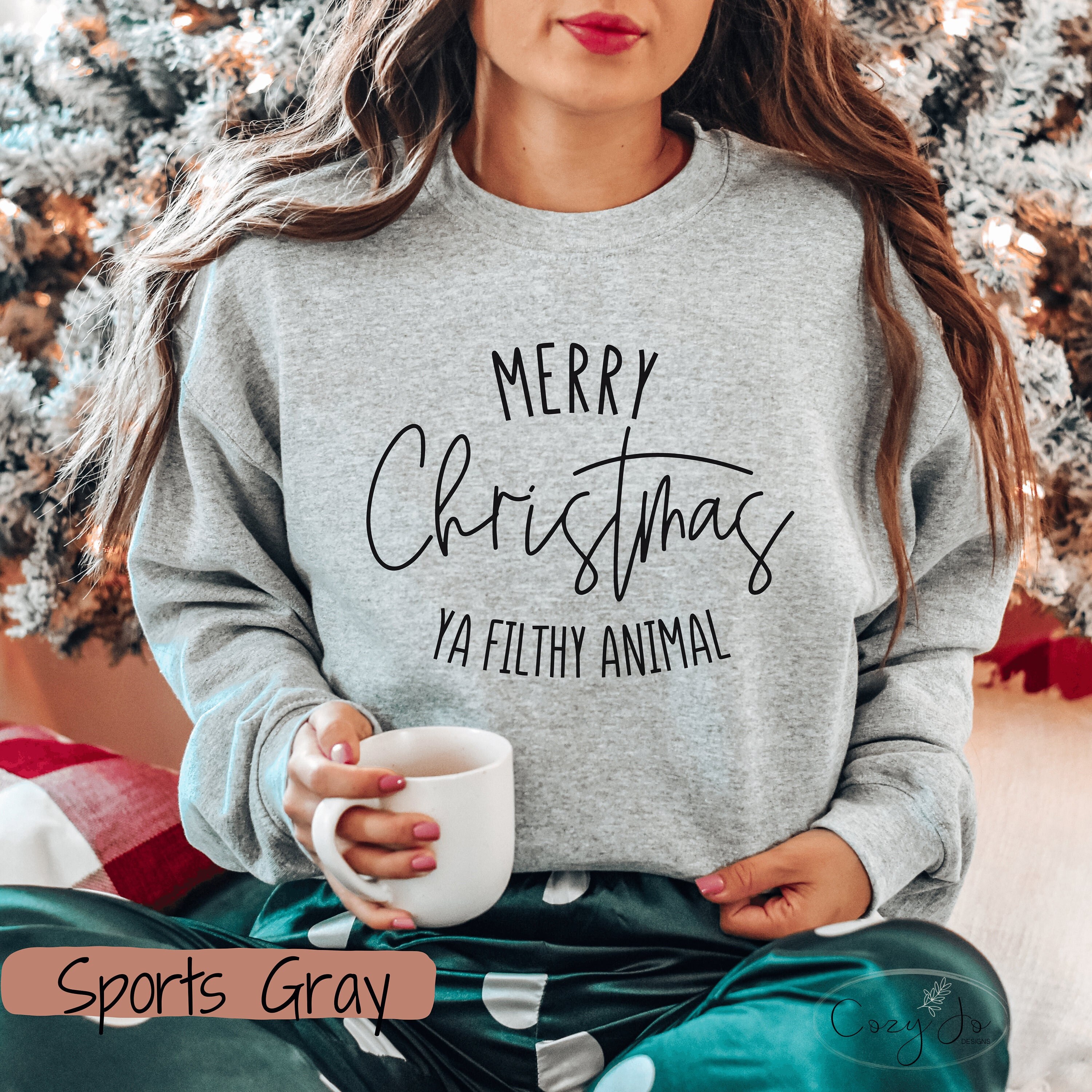 Merry Christmas Ya Filthy Animal Sweater Urban Outfitters