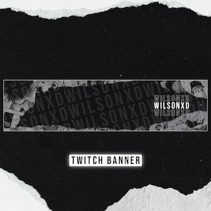 Dark Anime Twitch Banner - Etsy