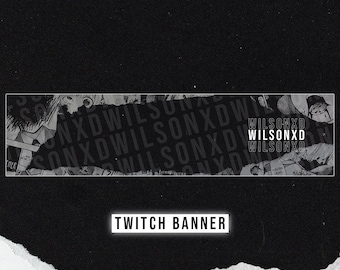 Animated Dark Anime Stream Overlay / Full Twitch Pack / Dark & Goth ...