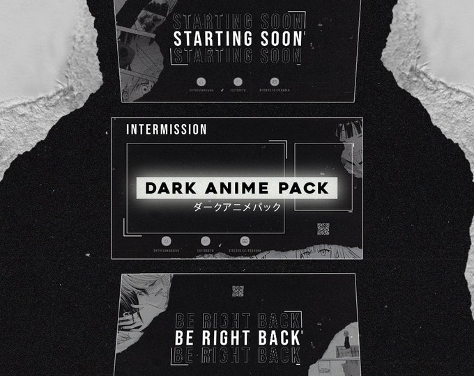 Animated Japanese Stream Overlay Package Samurai Themed Screens, Alerts ...