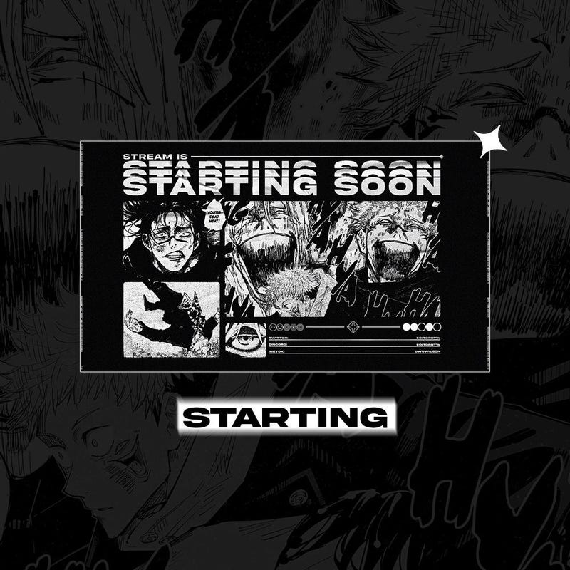 Jujutsu Kaisen Twitch Overlay - Etsy