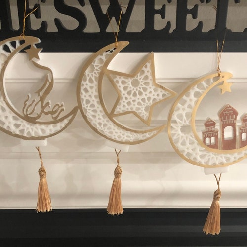 Ramadan Crescent Wall Hanging Ramadan Tree Ornament - Etsy