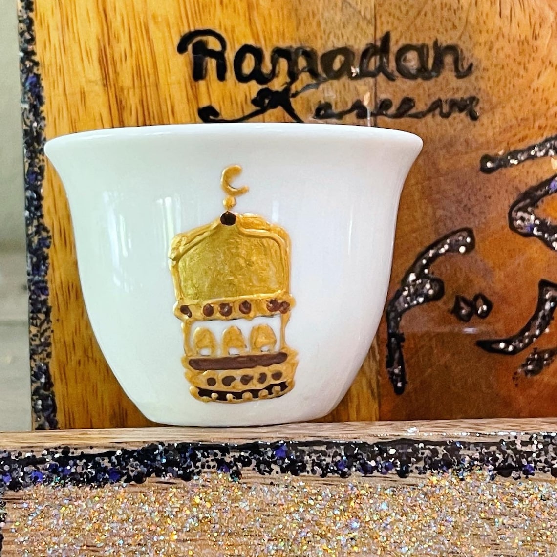 Ramadan Arabic Coffee Cups Set Set of 6 Cups | Etsy