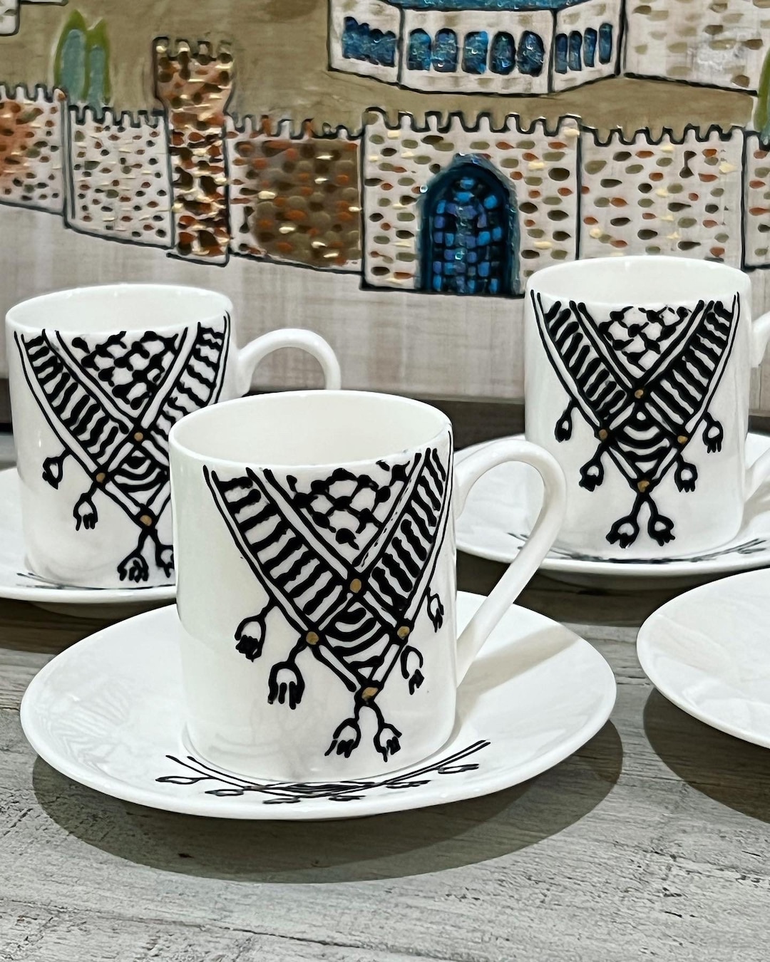 Kuffia | Turkish Coffee Cups Set | Set of 6 Cups | Coffee Cups Set ...