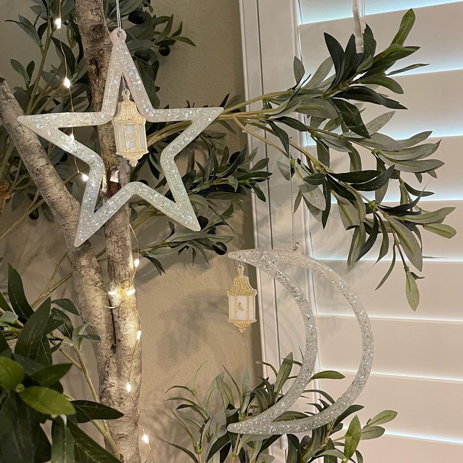 Ramadan Crescent or Star Wall Hanging | Ramadan Tree Ornament | Ramadan ...