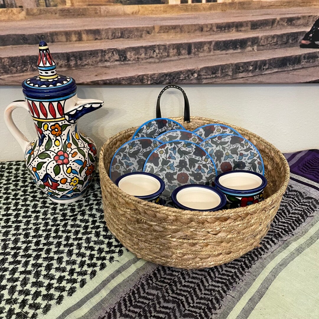 Palestinian Hebron Art Coaster Set | Set of 2 Coasters | Palestinian ...