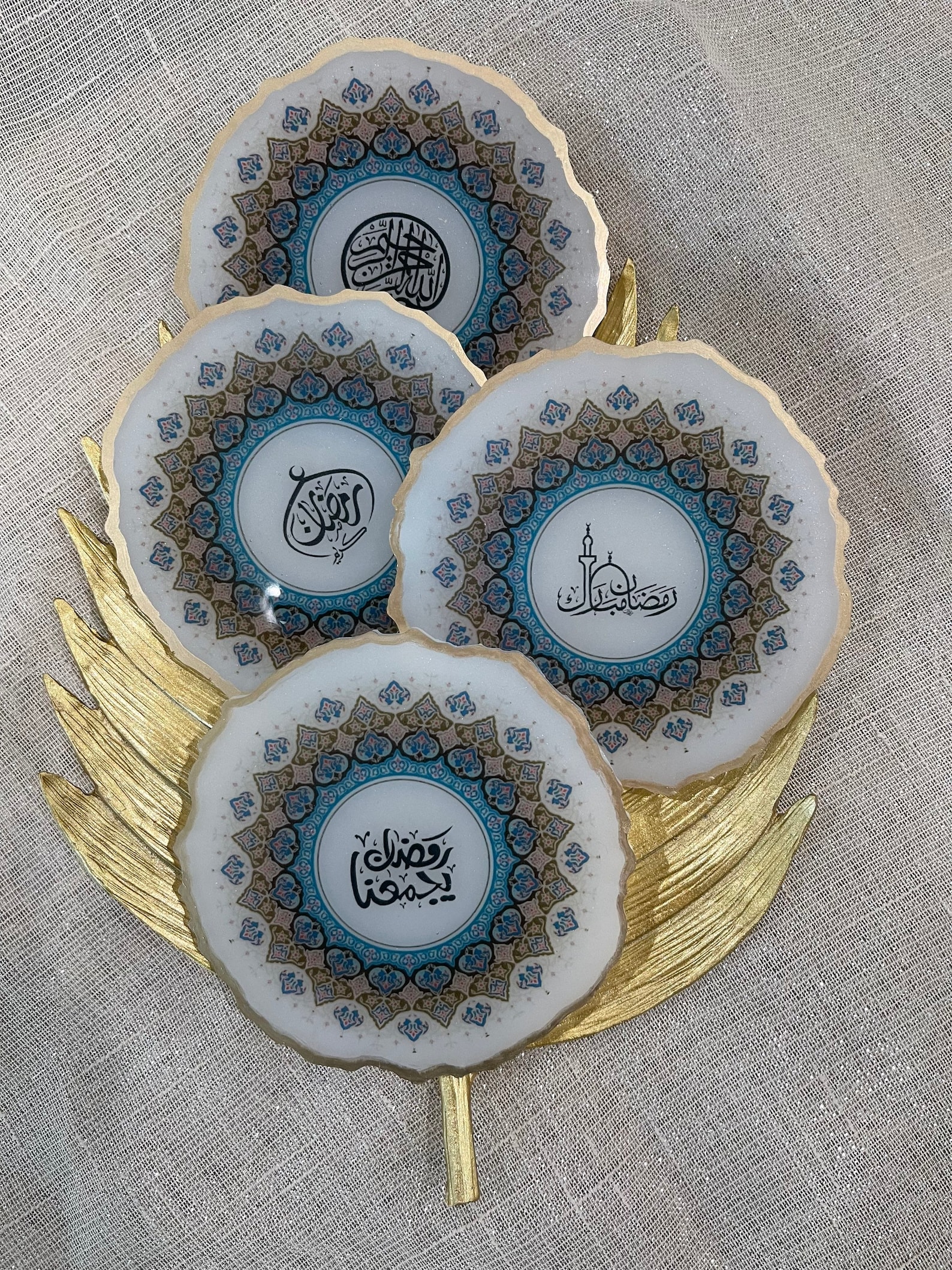 Ramadan Coaster Set Ramadan Decoration Set of 4 Coasters - Etsy