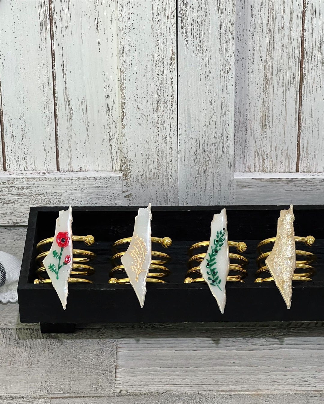 Palestine Map Napkin Rings | Set of 4 or 6 or 8 or 12 | Palestinian ...