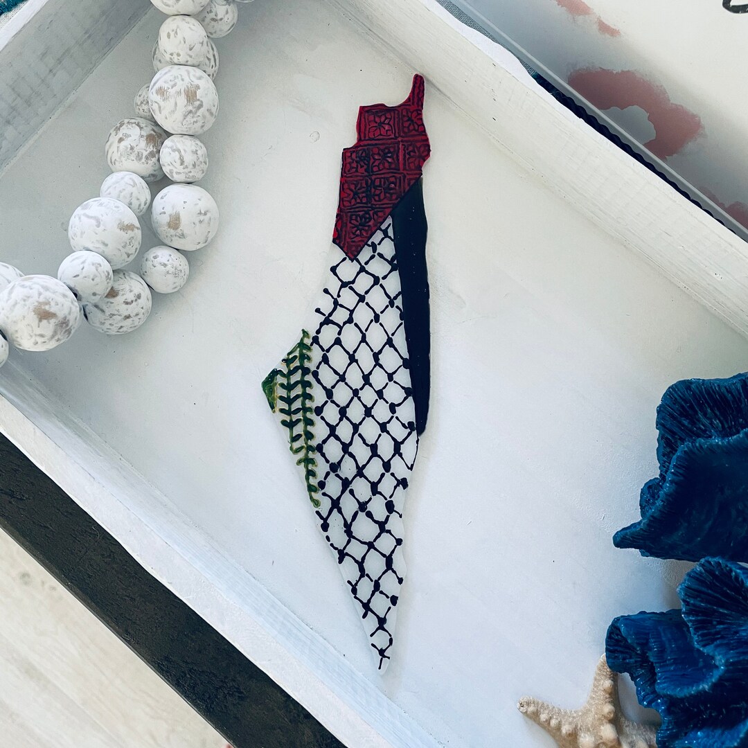 Palestine Map Wall Hanging | Palestine Map Decoration | Palestine Flag ...