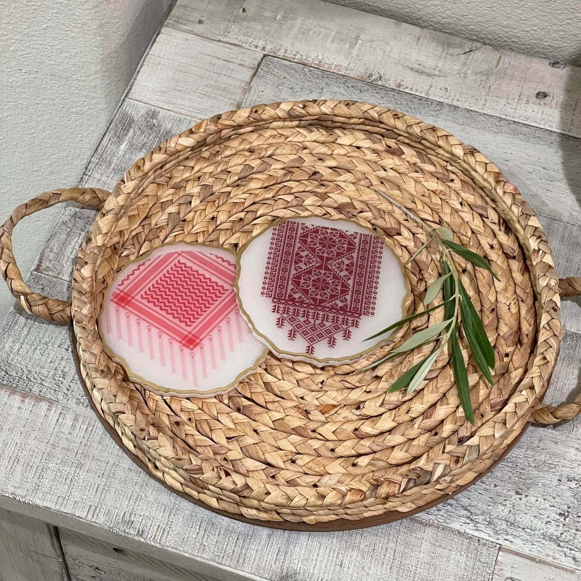 Palestinian Coaster Mix and Match Set Set of 2 Coasters - Etsy