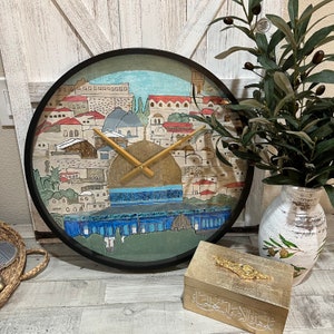 Jerusalem Palestine Wall Clock | Palestine Jerusalem Clock 19.5 ...
