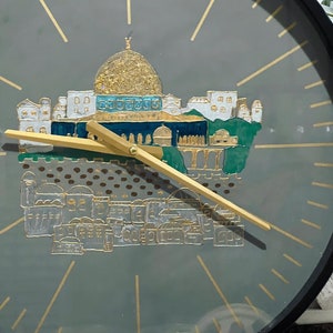 Jerusalem Palestine Wall Clock | Palestine Jerusalem Clock 19.5 ...