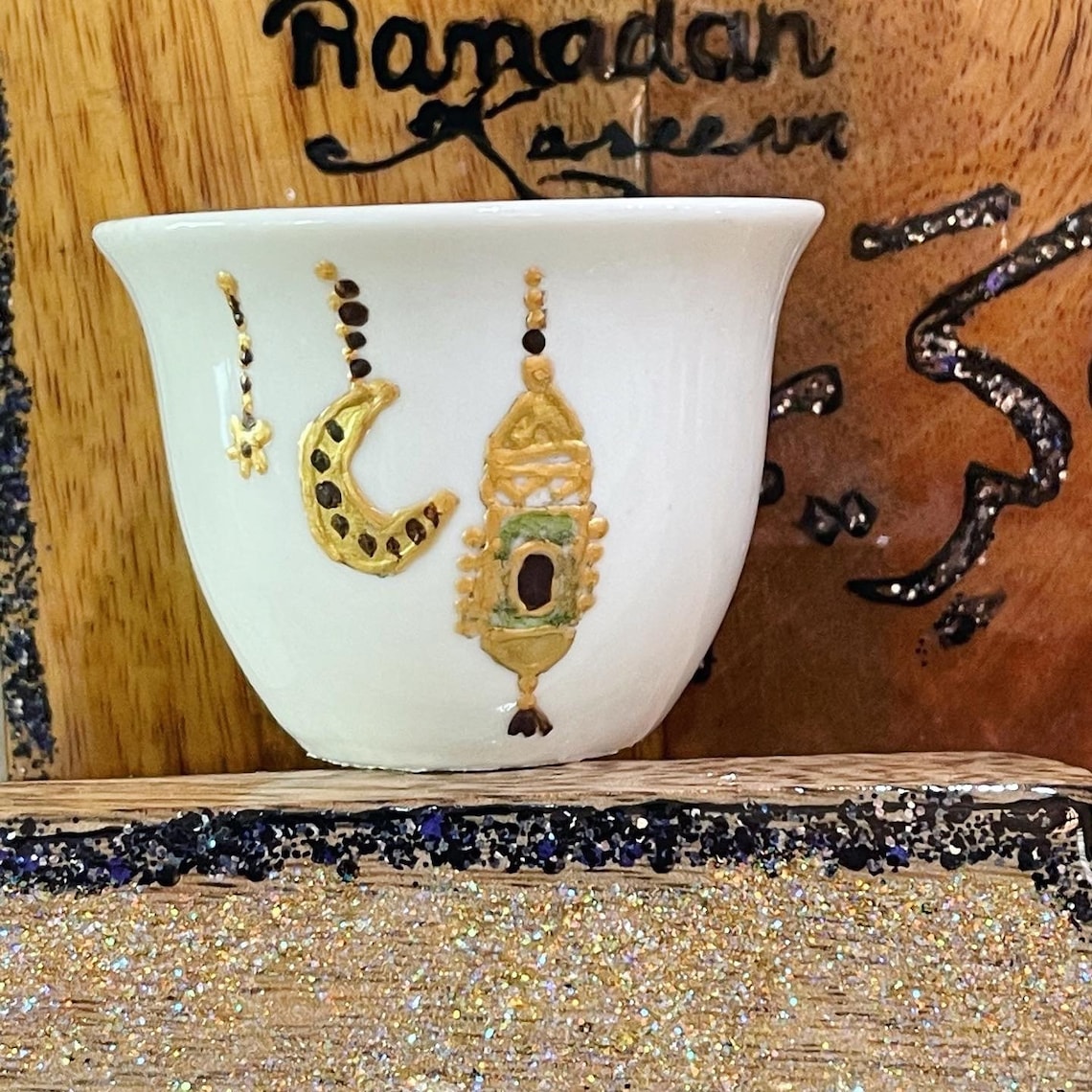 Ramadan Arabic Coffee Cups Set Set of 6 Cups | Etsy