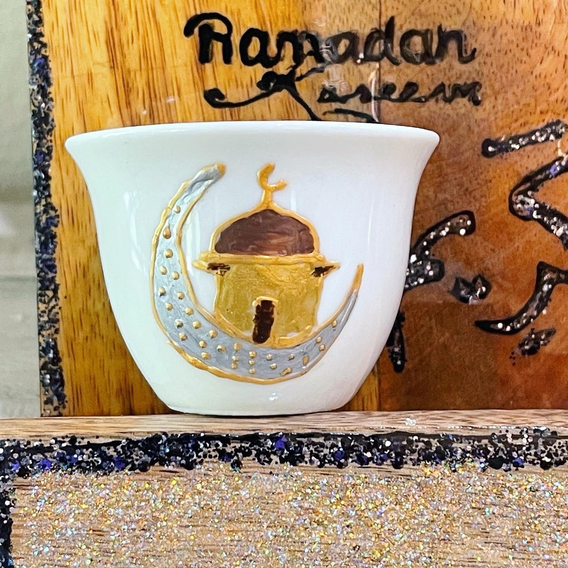 Ramadan Arabic Coffee Cups Set Set of 6 Cups | Etsy