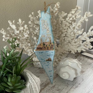 Yafa Port Palestine Map Wall Hanging | Hand Painted Palestinian ...