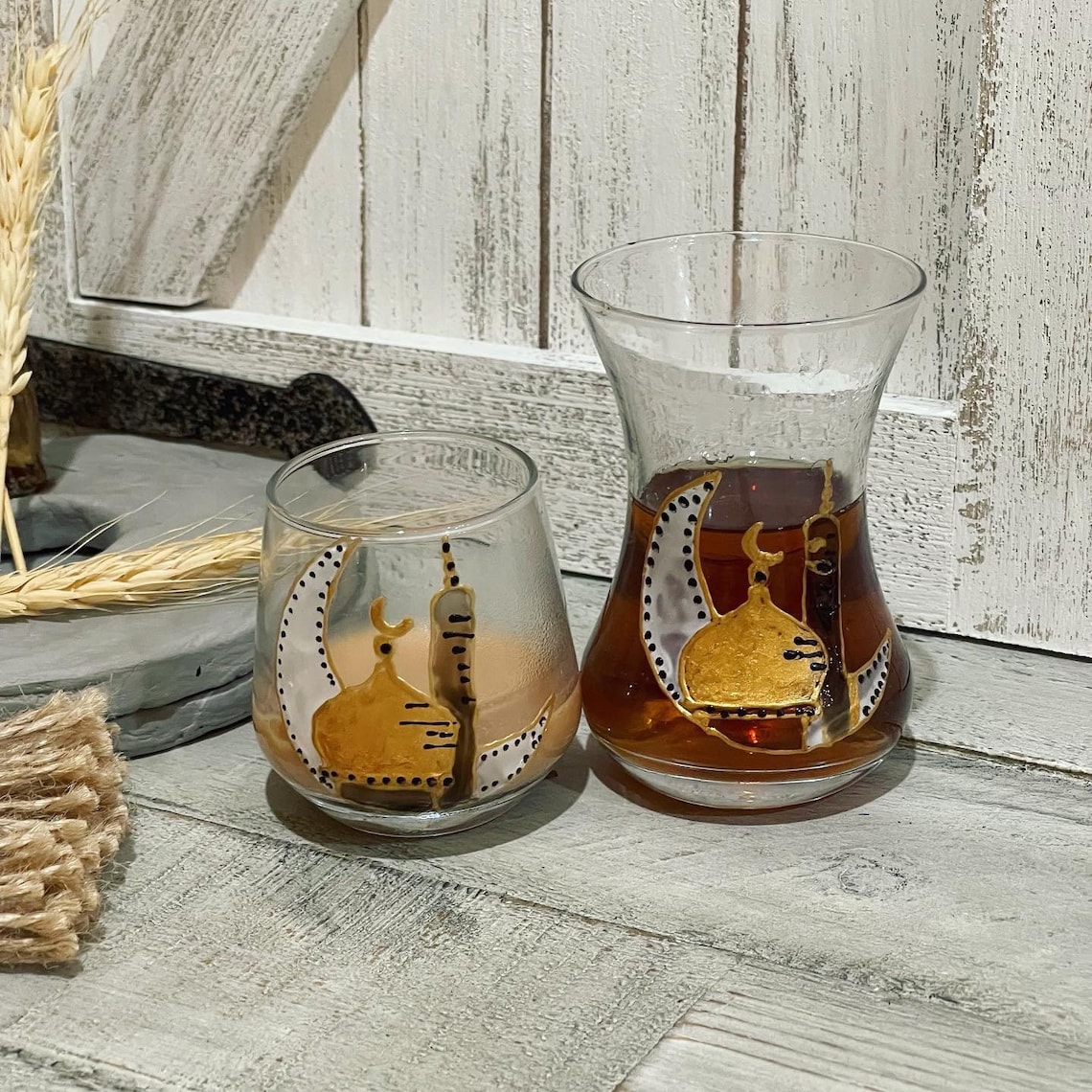 Arabic Coffee Cups Set | Arabic Tea Cups Set | Set of 6 Cups | Hand ...