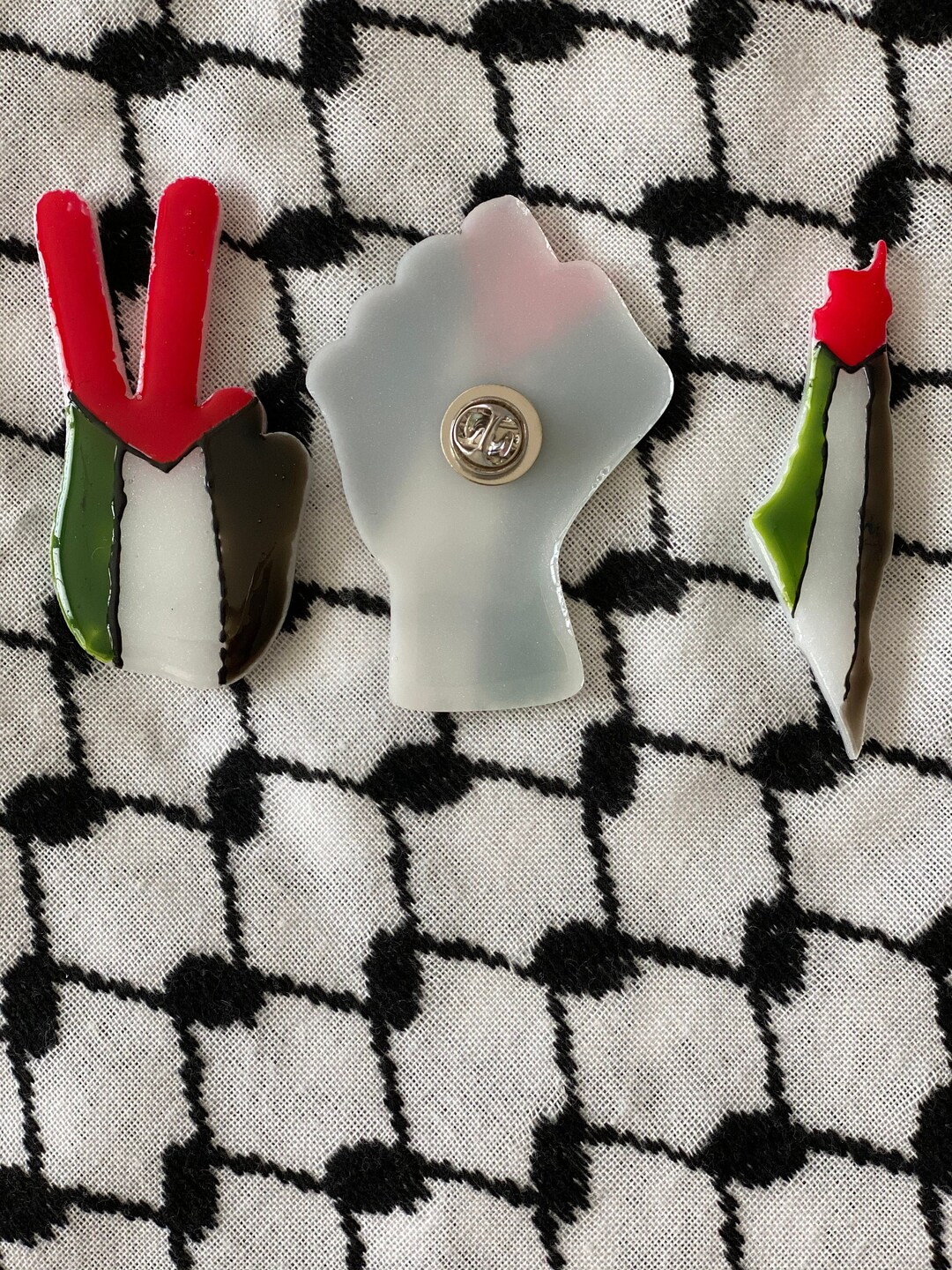 Palestine Pins | Flag Map, Fist, Victory Sign Pin | Palestinian ...