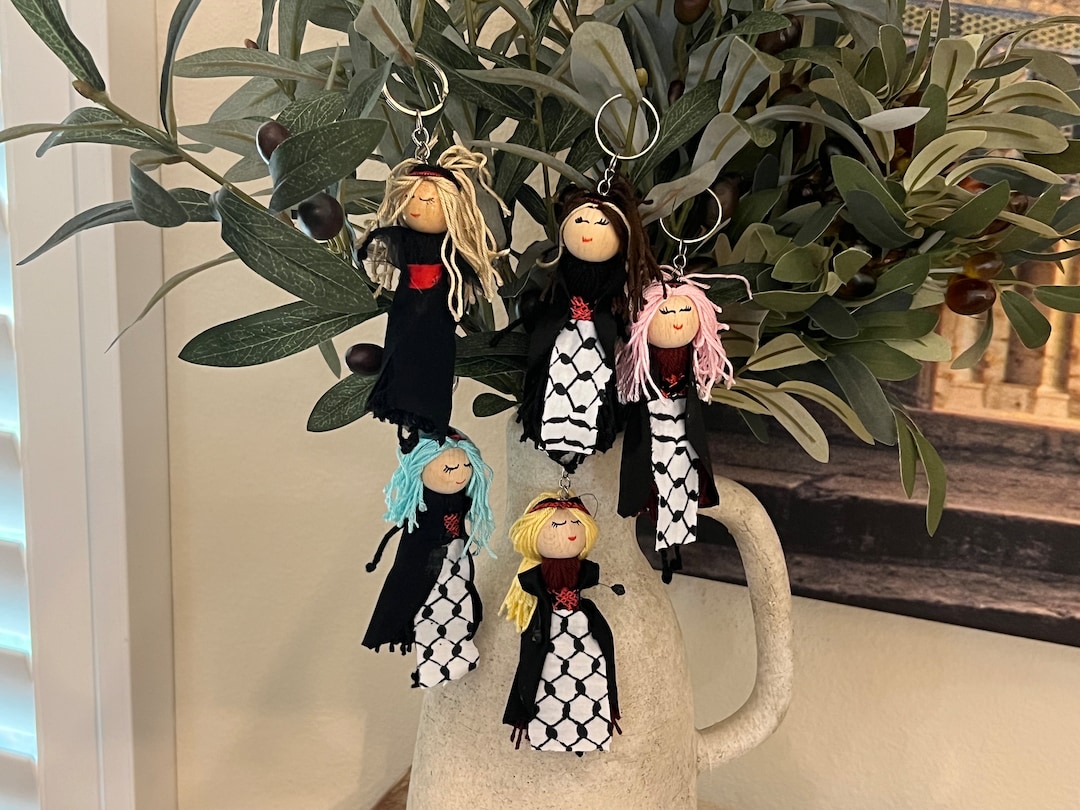 Authentic Palestinian Women Doll Keychain Made by Palestinian Womens at ...
