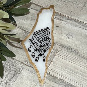 Cute Palestine Map Trinket Dish | Palestinian Decoration Art ...