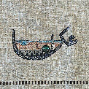 Palestine Cities Hand Painted Table Cloth | Gold Finishing ...