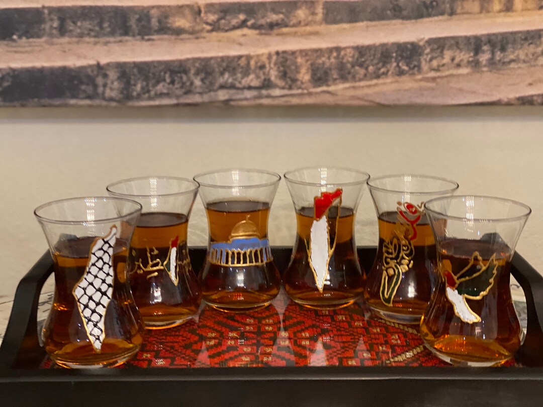 Palestine Tea Cups Set of 6 Hand-painted - Etsy