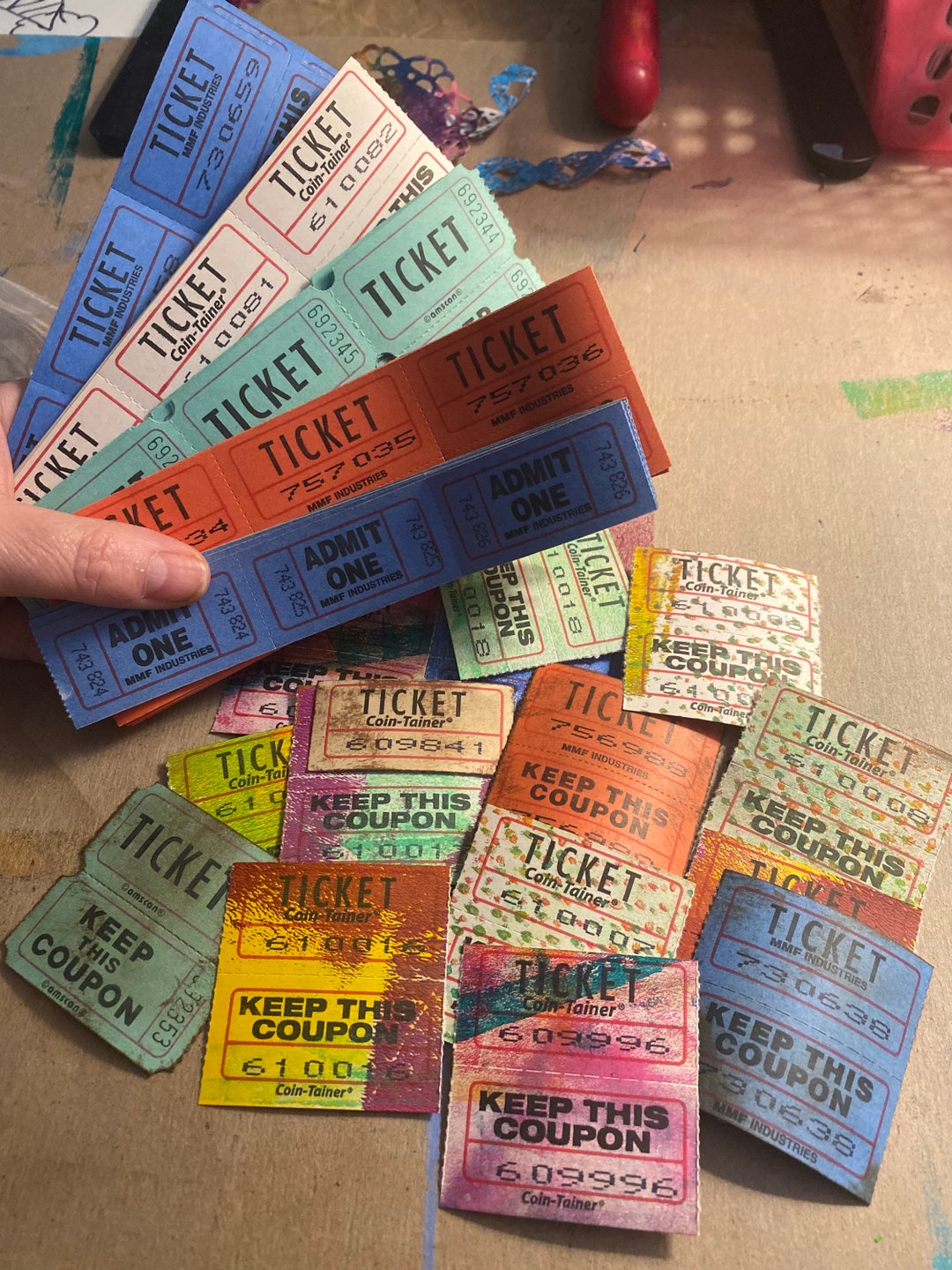 Ticket Variety Pack - 110 Tickets for Junk Journal, Mixed Media ...