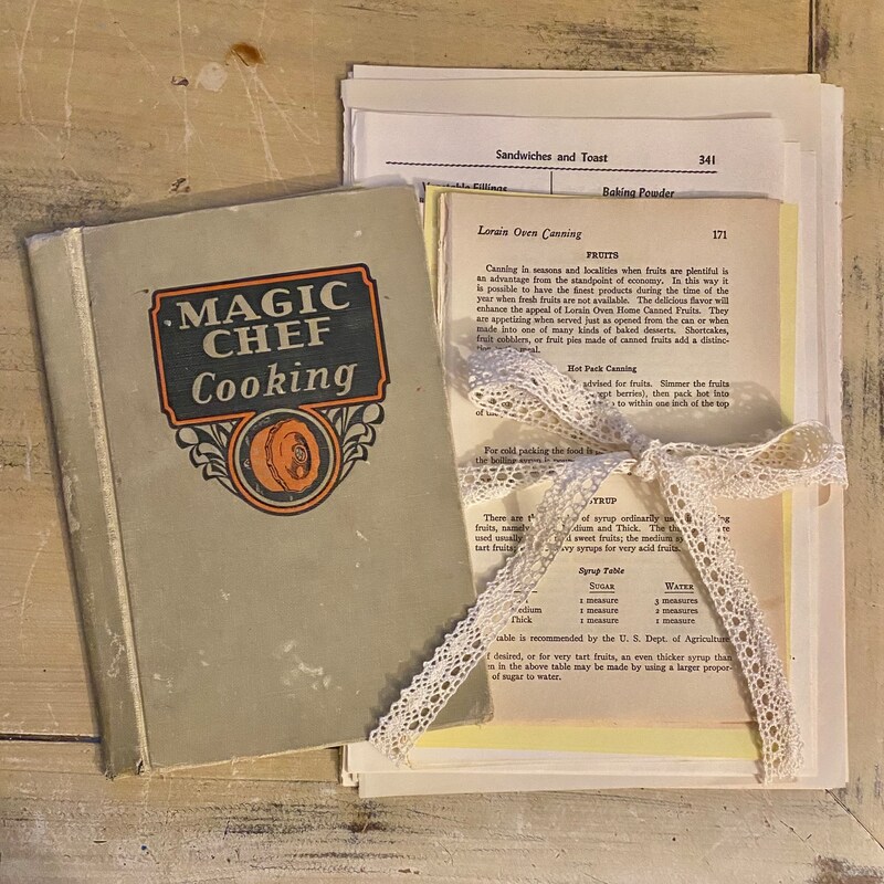 Vintage Cookbook Set - Etsy