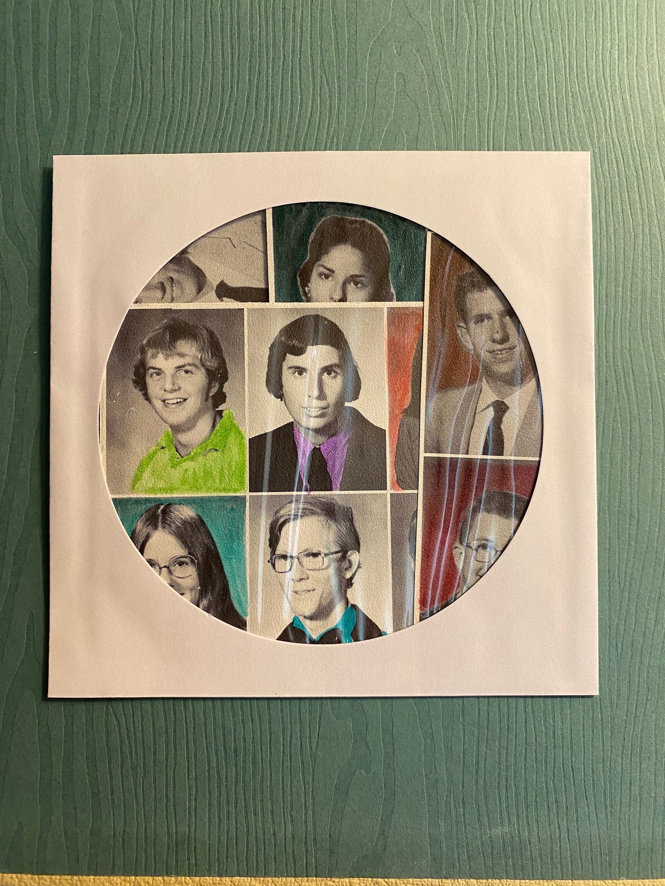 Vintage Colored Yearbook Photos: Mixed Media Collage Ephemera (25 ...