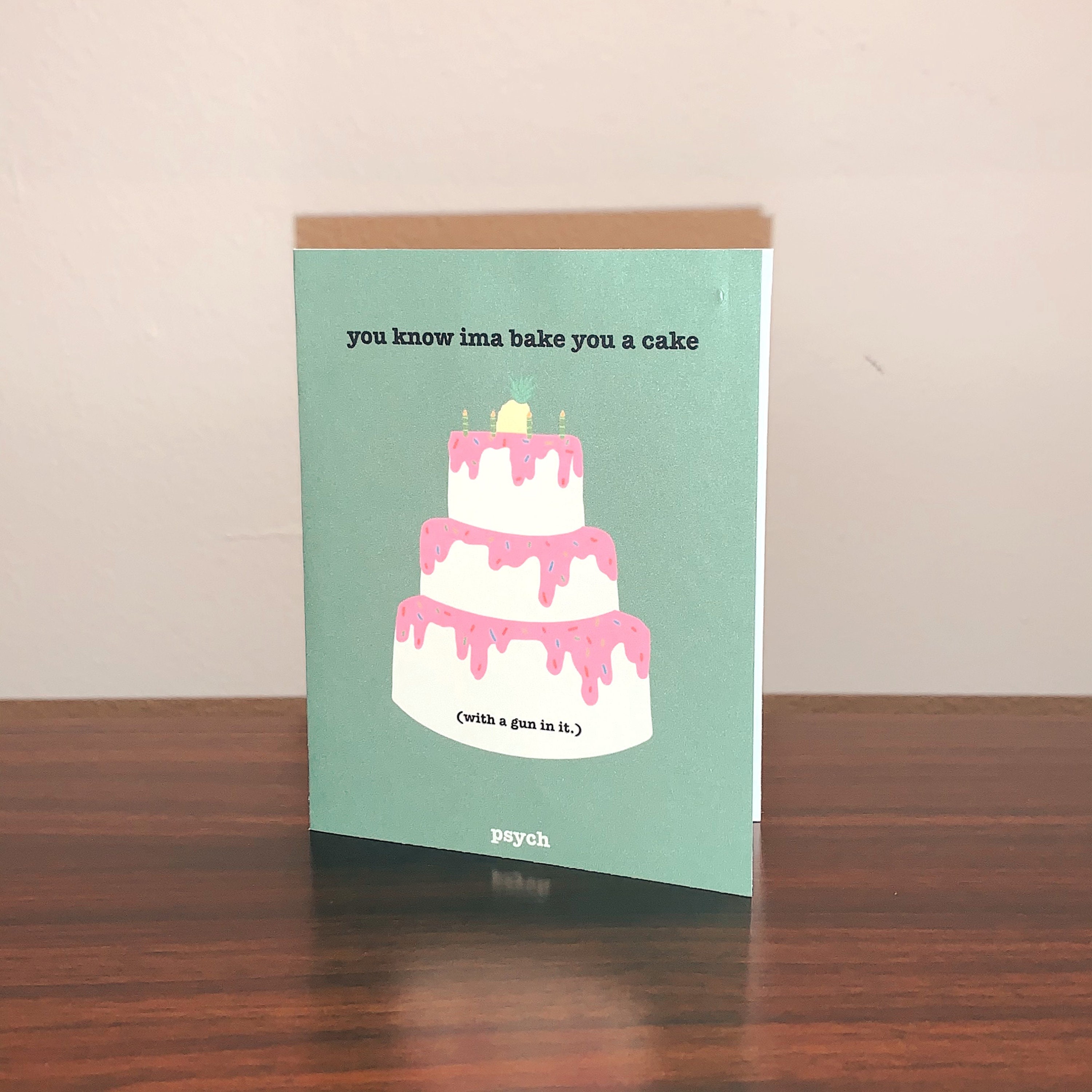 Birthday Card Psych | Etsy