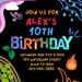 Editable Element Fire Water Party Invitation Colorful Elemental ...