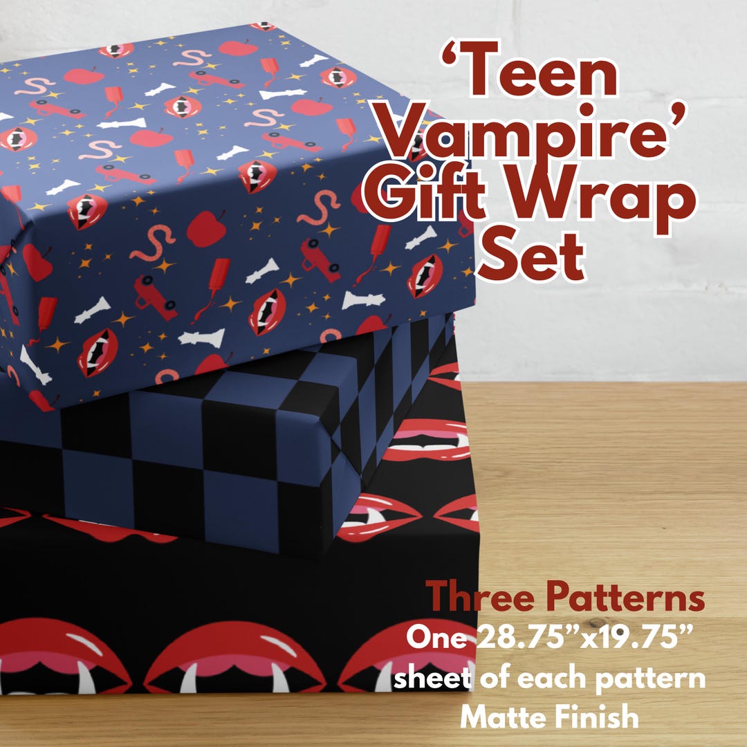 Teen Vampire Twilight Inspired Wrapping Paper Gift Wrap - Etsy