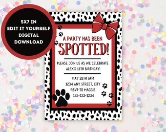 Dalmatian Party | Etsy