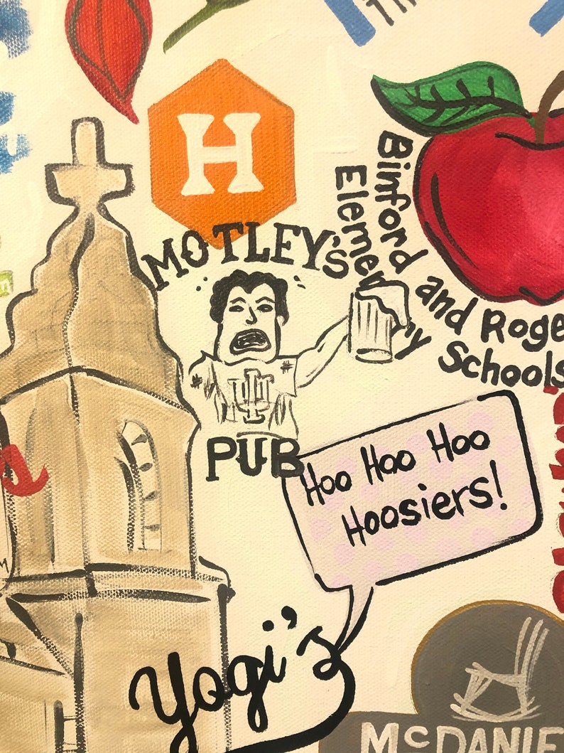 18x24 Bloomington Indiana Giclée Print Poster - Etsy