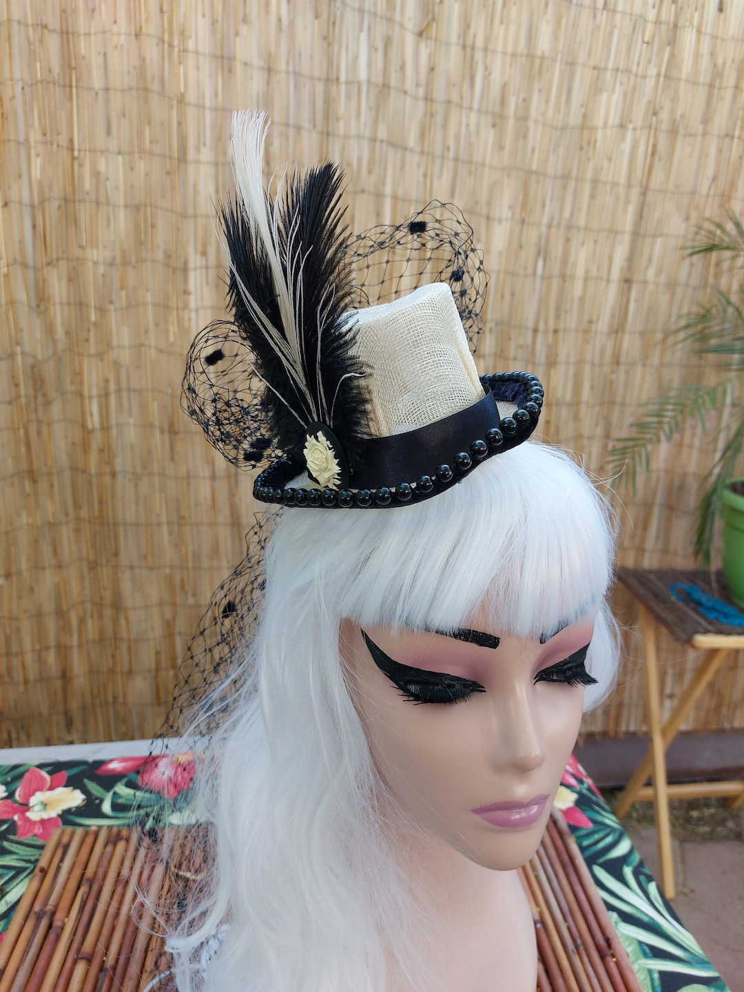 Victorian Riding Hat Mini Top Hat Victorian Style Very Chic - Etsy