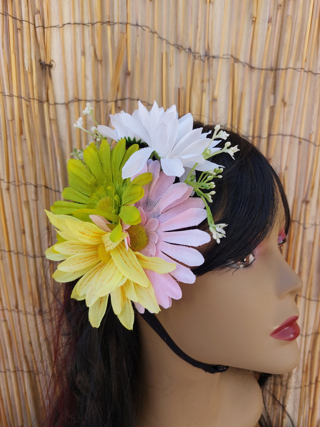 Daisy Hair Flower, Pastel Daisies Flower Hair Clip , Summer Flowers ...