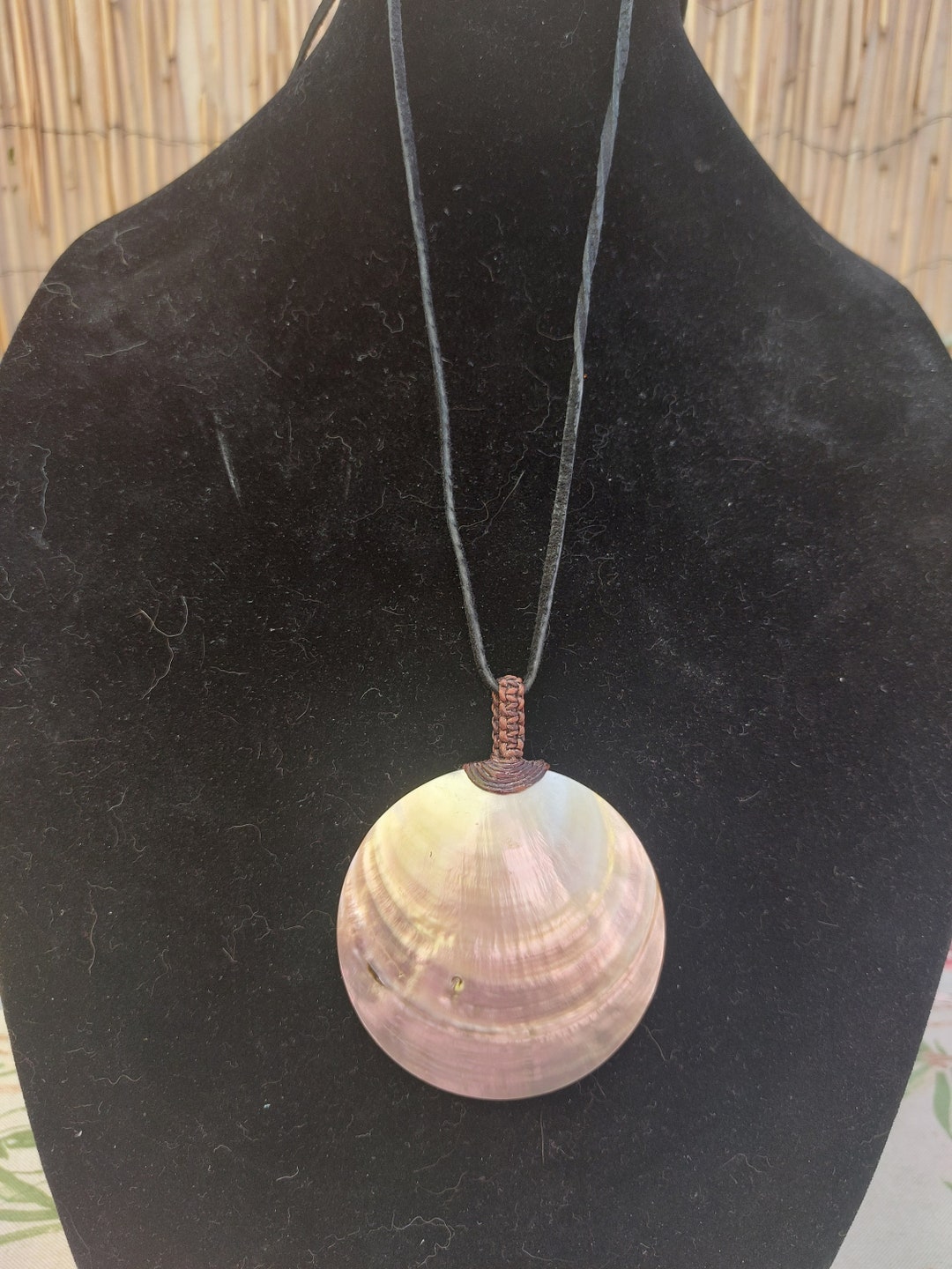 Abalone Paua Shell Pendant , Vintage Shell Pendant From Hawaii, Abalone ...